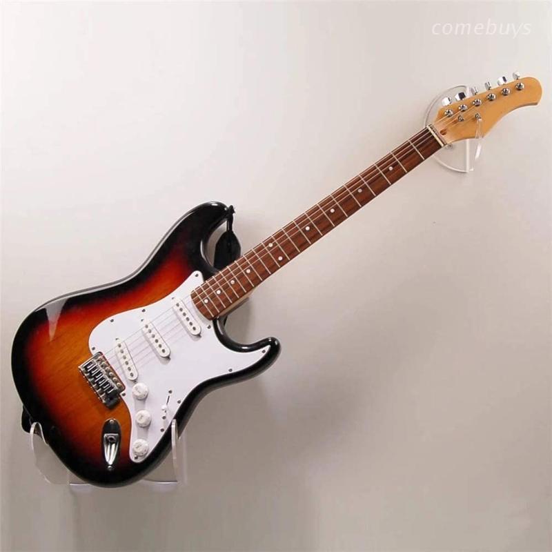 com* Wall Mount Guitar Hanger Hook Acrylic Electric Bass Stand Rack ...