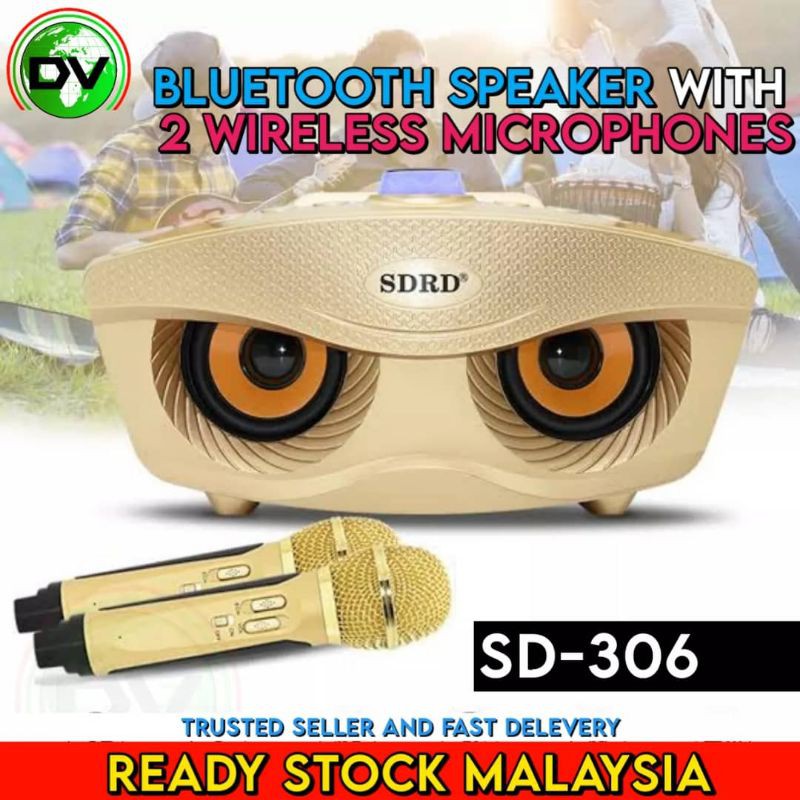 SDRD SD306 Portable Family Karaoke System Condenser Wireless Stereo ...