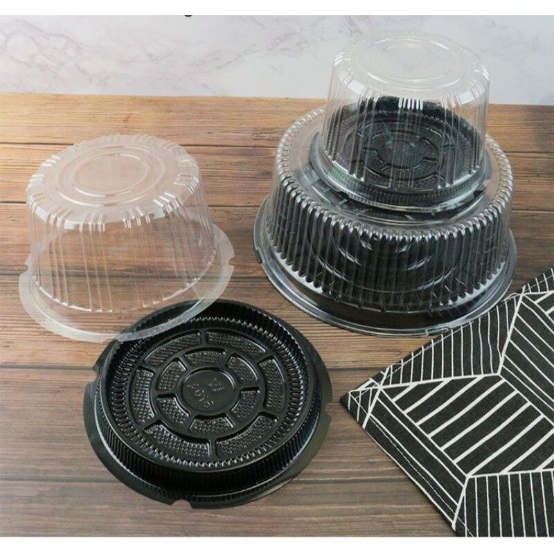 AR - (10 Pcs ) 4/ 6 / 8 / 10 Inch Transparent Cake Box Round Box ...