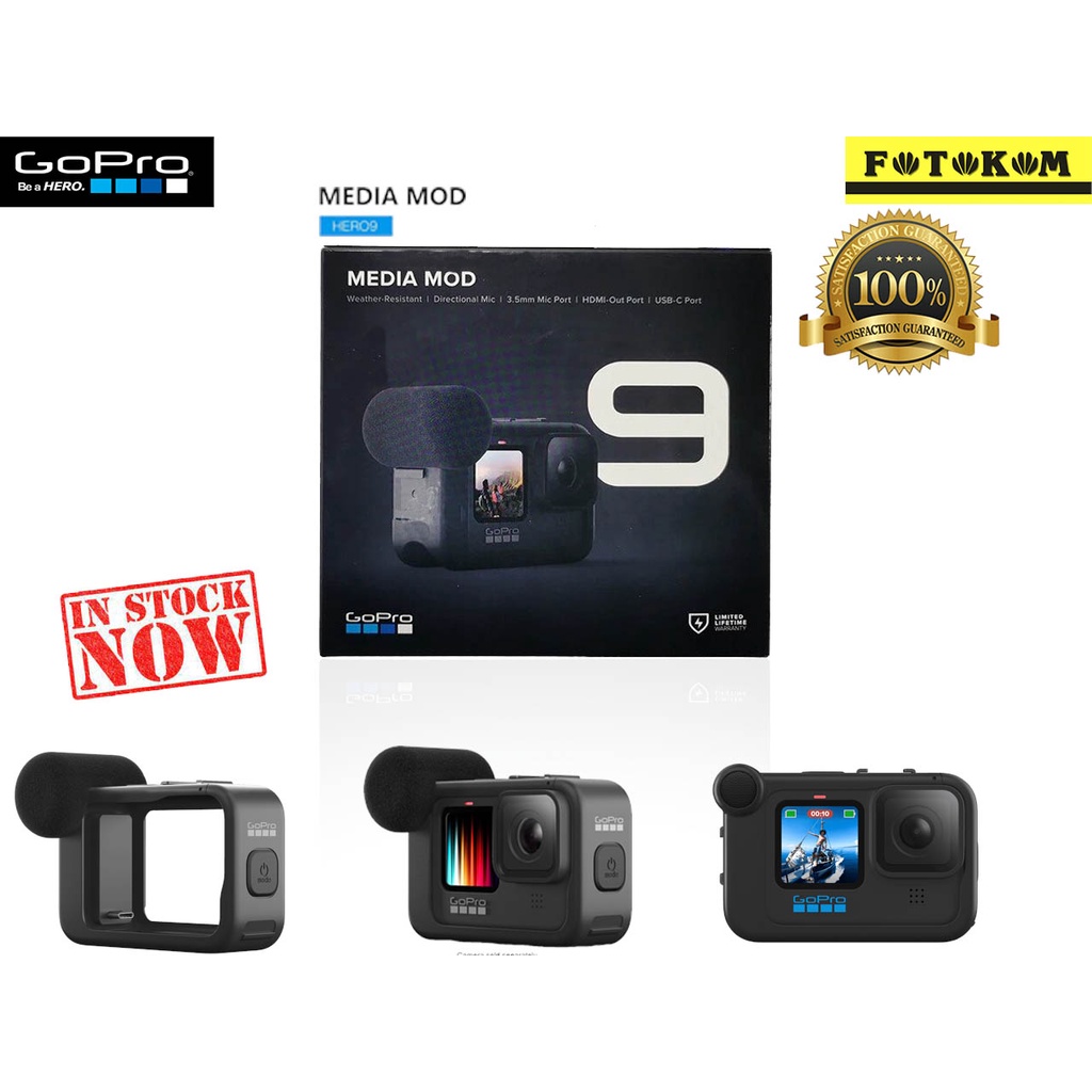 GoPro Media Mod Hero 9/10/11/12 Black GoPro Accessory (ADFMD-001 ...
