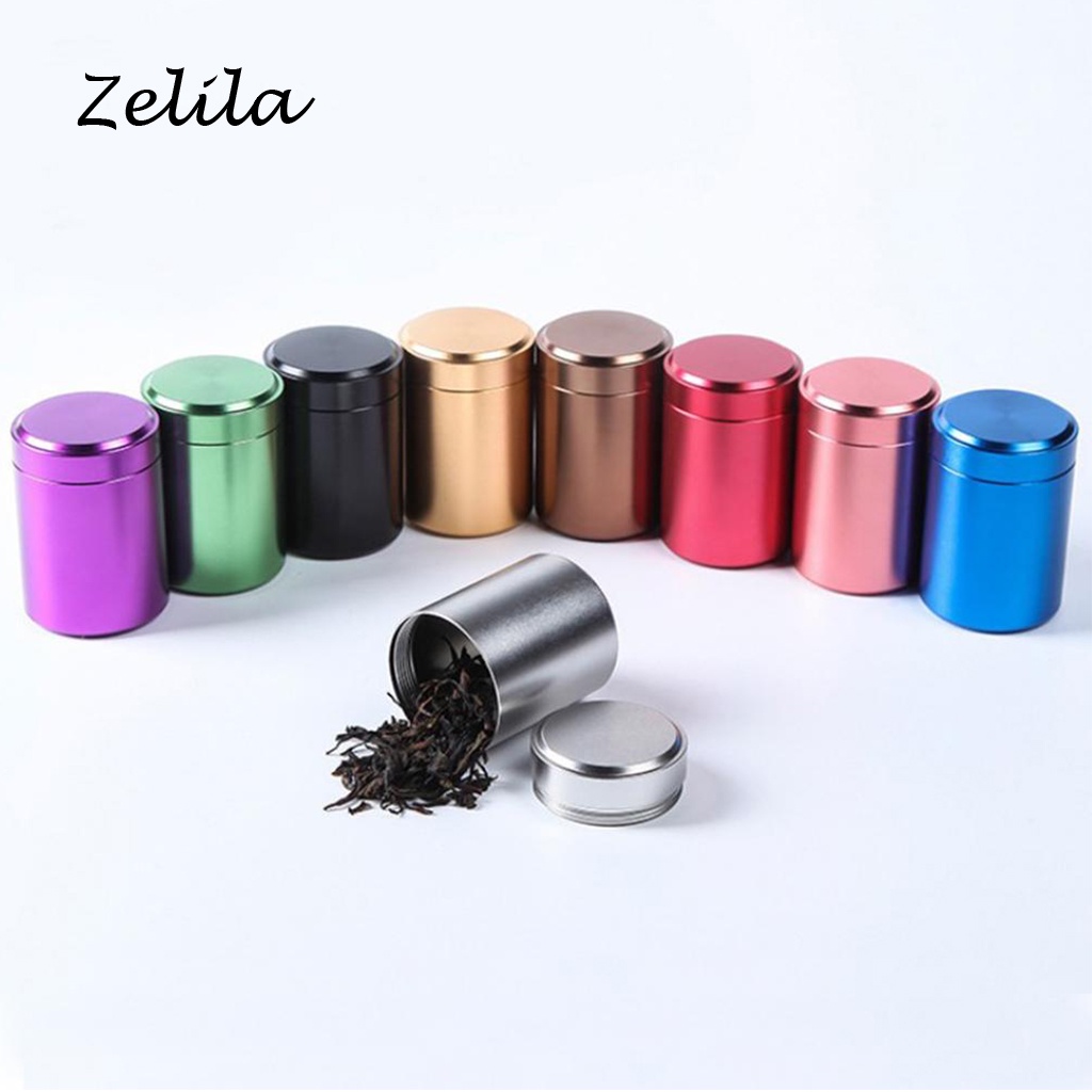 Portable Airtight Tea Canister Mini Tea Caddy Coffee Powder Organizer ...