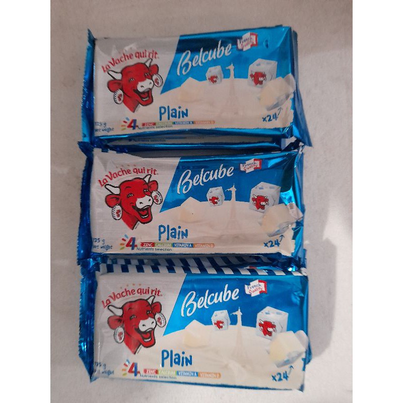 Le CUBE square laughing cow cheese 24 pieces 125g (date: February 2024 ...