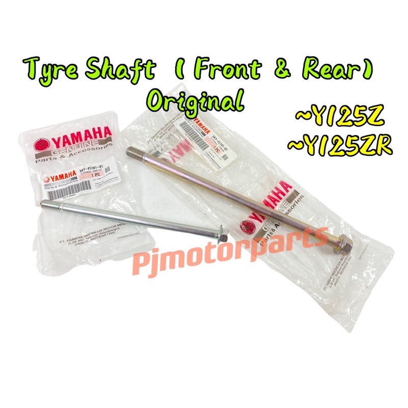 Y125Z Y125ZR 125Z 125ZR (Original Yamaha) (Front & Rear) Batang Shaft Tyre Tayar Shaft Wheel Sap ...