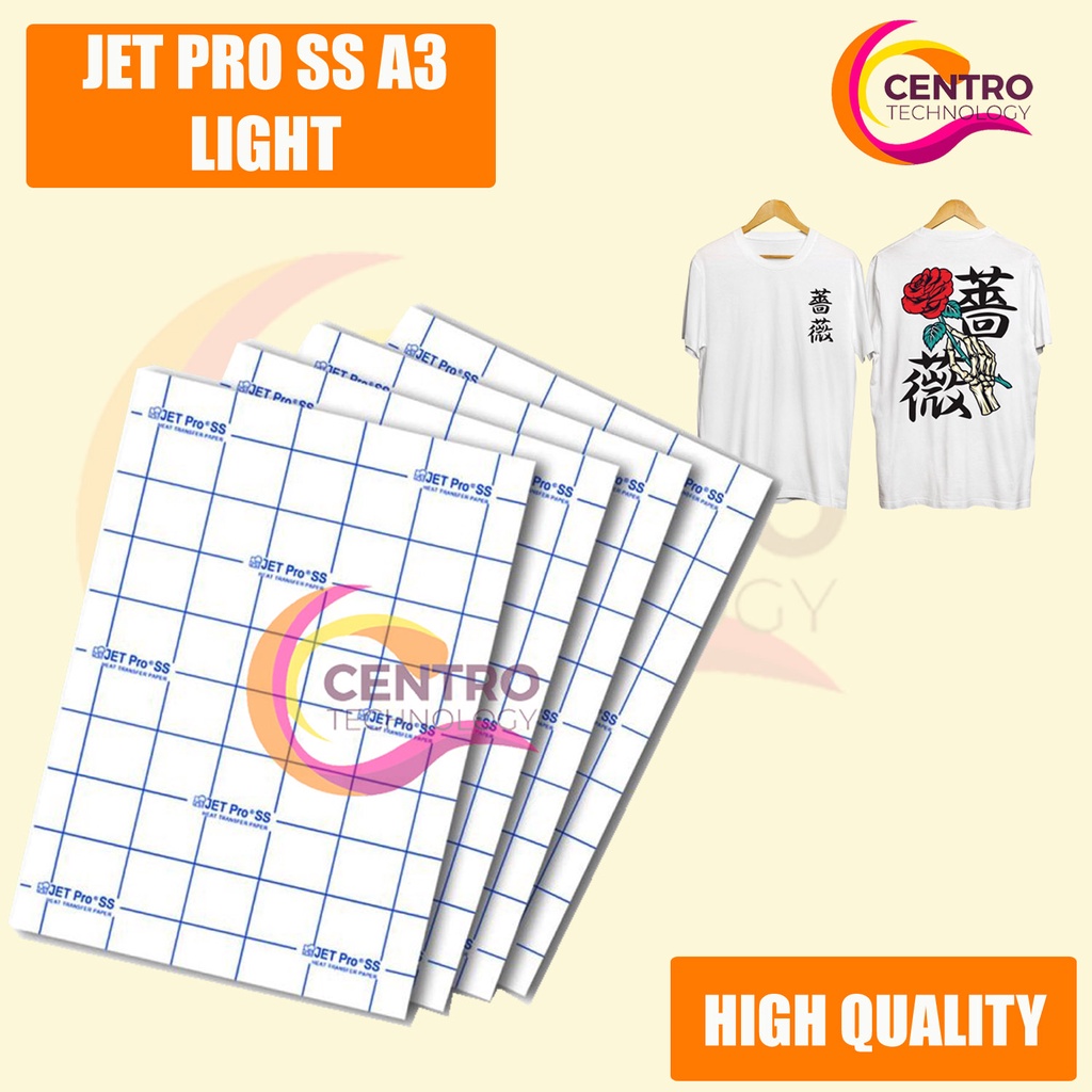 Transfer Paper Light USA Jet Pro Soft Stretch / Jet Pro SS Size A3 ...