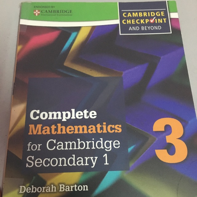 COMPLETE MATHEMATICS FOR CAMBRIDGE SECONDARY 1 (THIRD BOOK) | Shopee ...