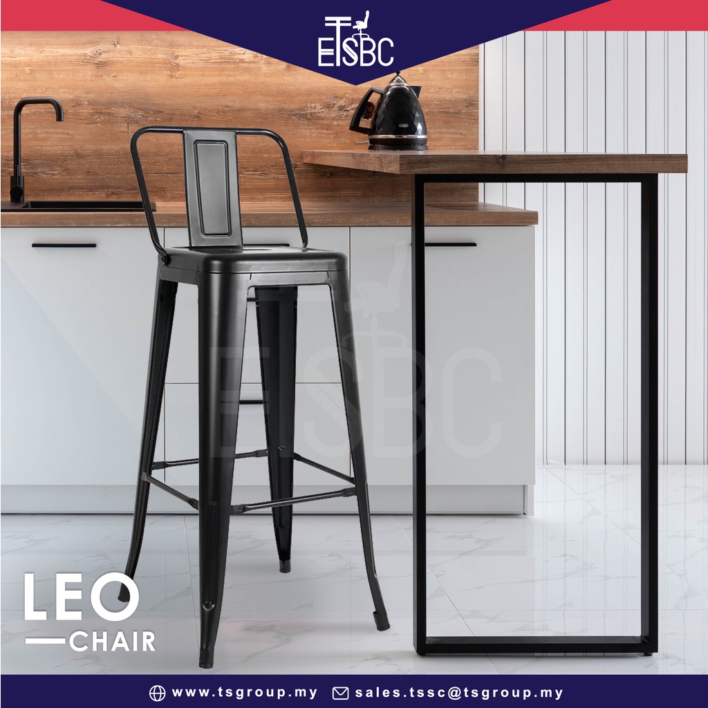ETSBC Metal Chair - Bar High Stool Cafe Chair / Metal Dining Chair / Bar Chair / Kerusi Makan ...