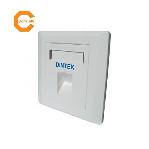 Dintek 1 Port Angle Type Faceplate with Shutter | Shopee Malaysia