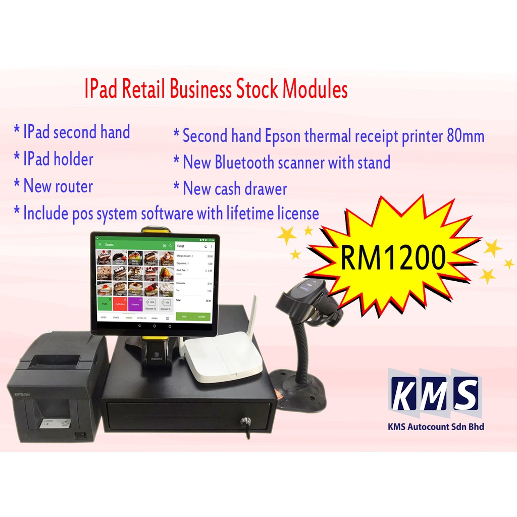 HOT SELLING!! Tablet Mesin Cashier POS System Mesin Kaunter Cashier ...