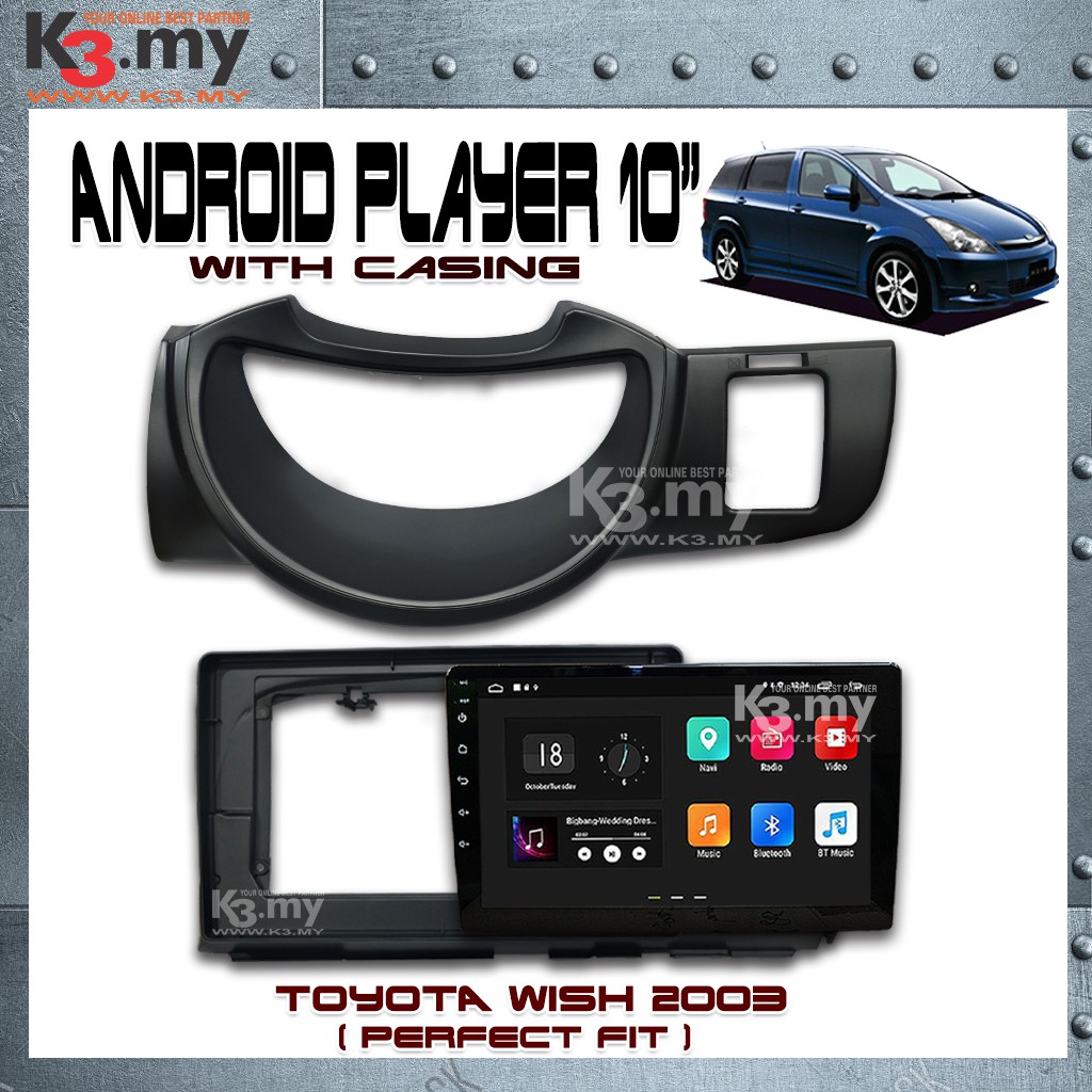 Toyota Wish 2003 10 '' Android Player Touch Screen GPS Waze + Casing ...