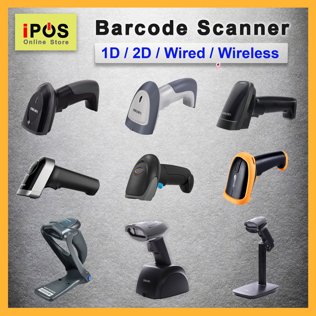 1D 2D Wired Wireless Barcode Scanner | Shopee Malaysia