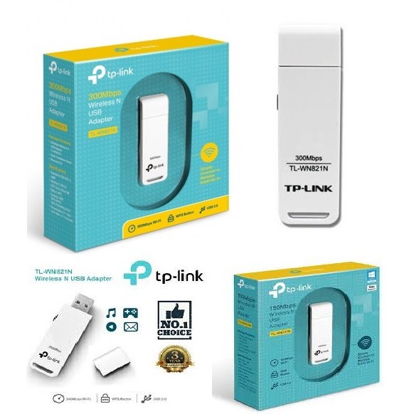 TP-LINK TL-WN821N 300MBPS WIRELESS N WIFI USB ADAPTER - TPLINK. 725N ...