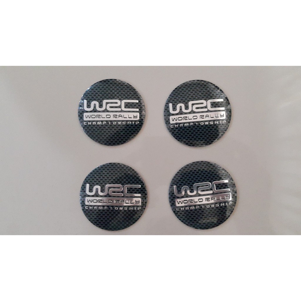 WRC Wheel Centre Cap Emblem Sticker Decals(56MM) | Shopee Malaysia