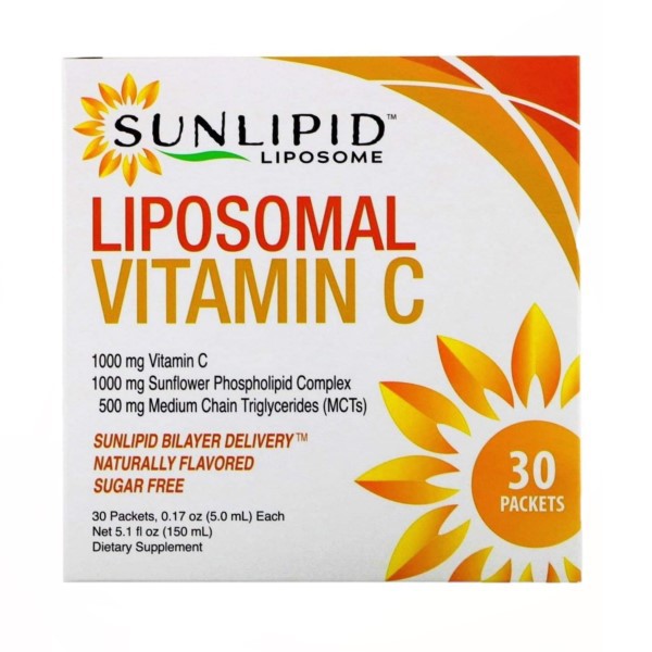 Liposomal Vitamin C, Sunlipid Liposome, 30 Packets, 0.17 oz (5.0 ml) | Shopee Malaysia