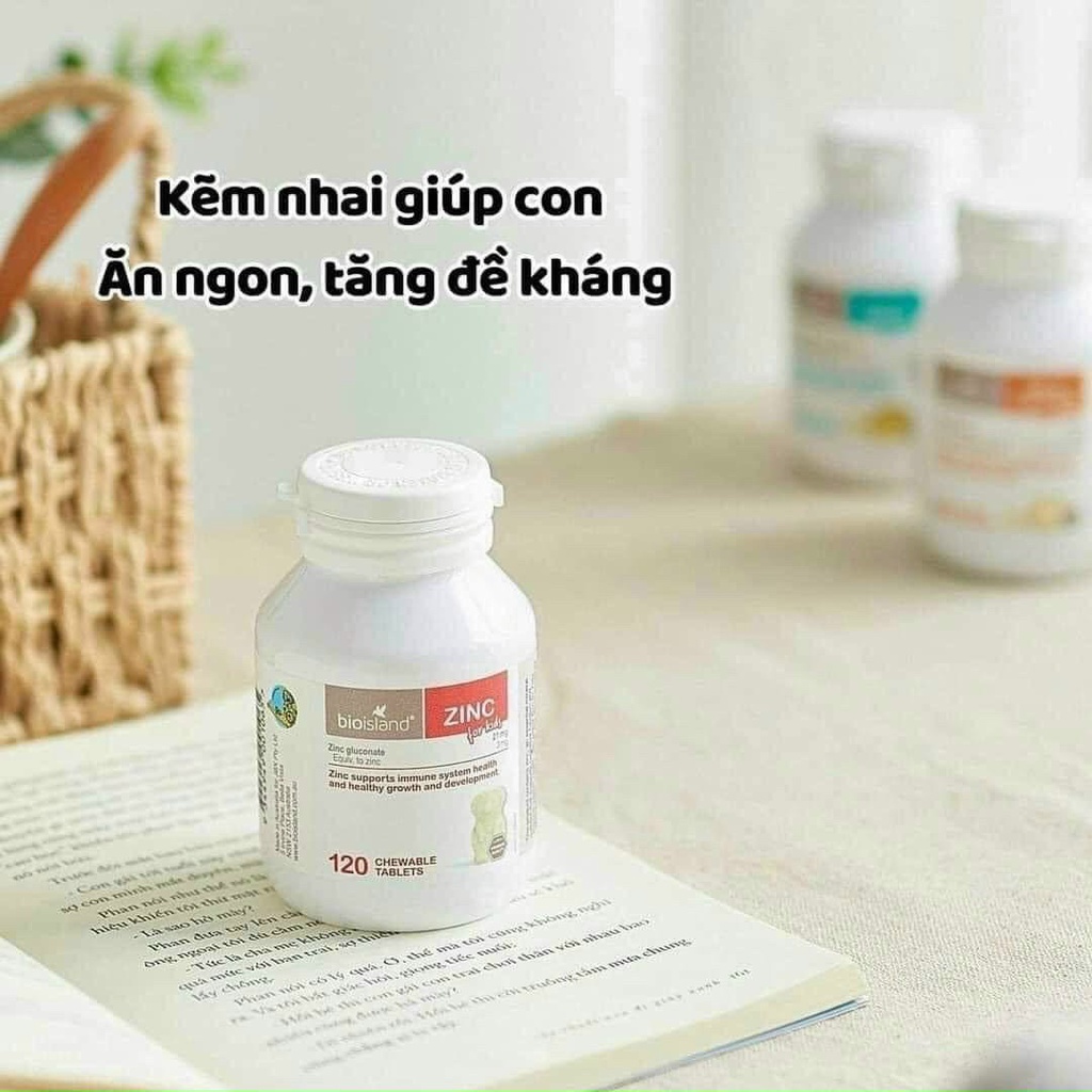 Australian Bio Island Zinc Tablets 120 Tablets for Children from 1 Year ...