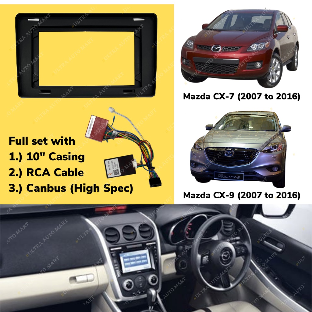 Mazda CX-7 CX-9 10" Android Player Casing Case (2007 to 2016) CX7 CX9 ...