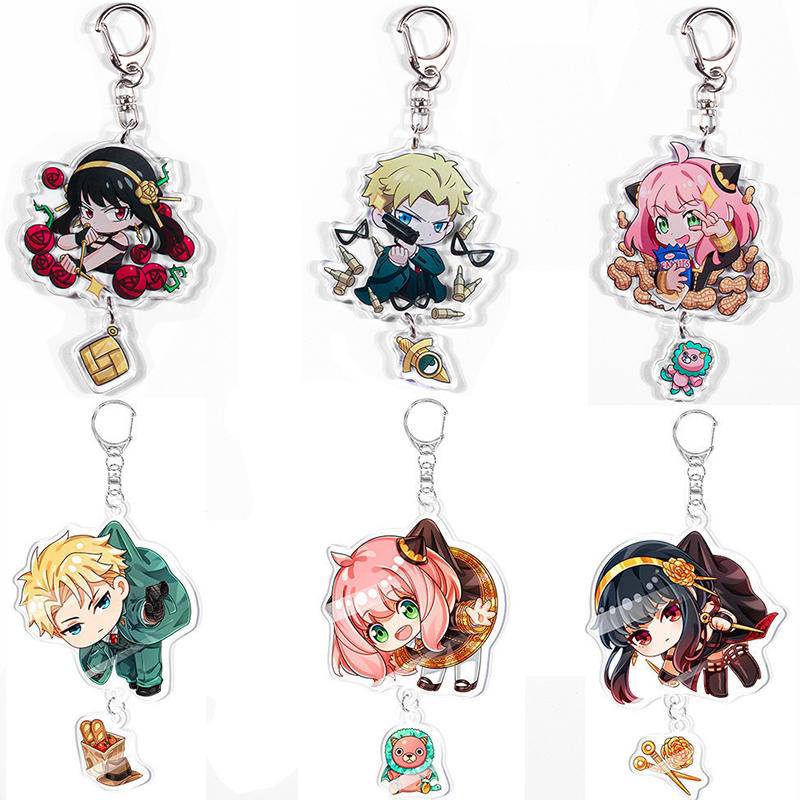 SPY x Family Loid Forger Anya Forger Yor Forger Acrylic Key Chain Cute ...