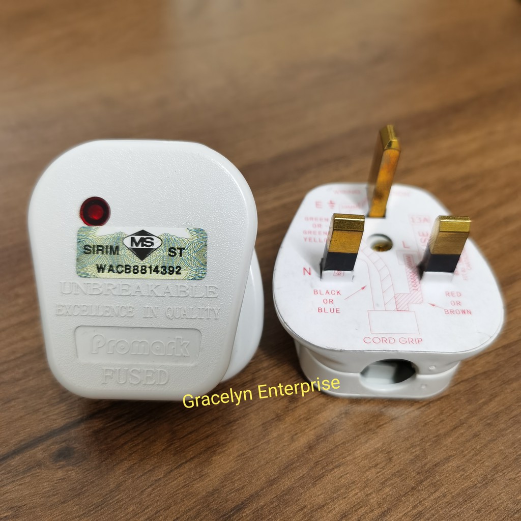 Promark / Substar 13A Plug Top With Neon Light (SIRIM) | Shopee Malaysia