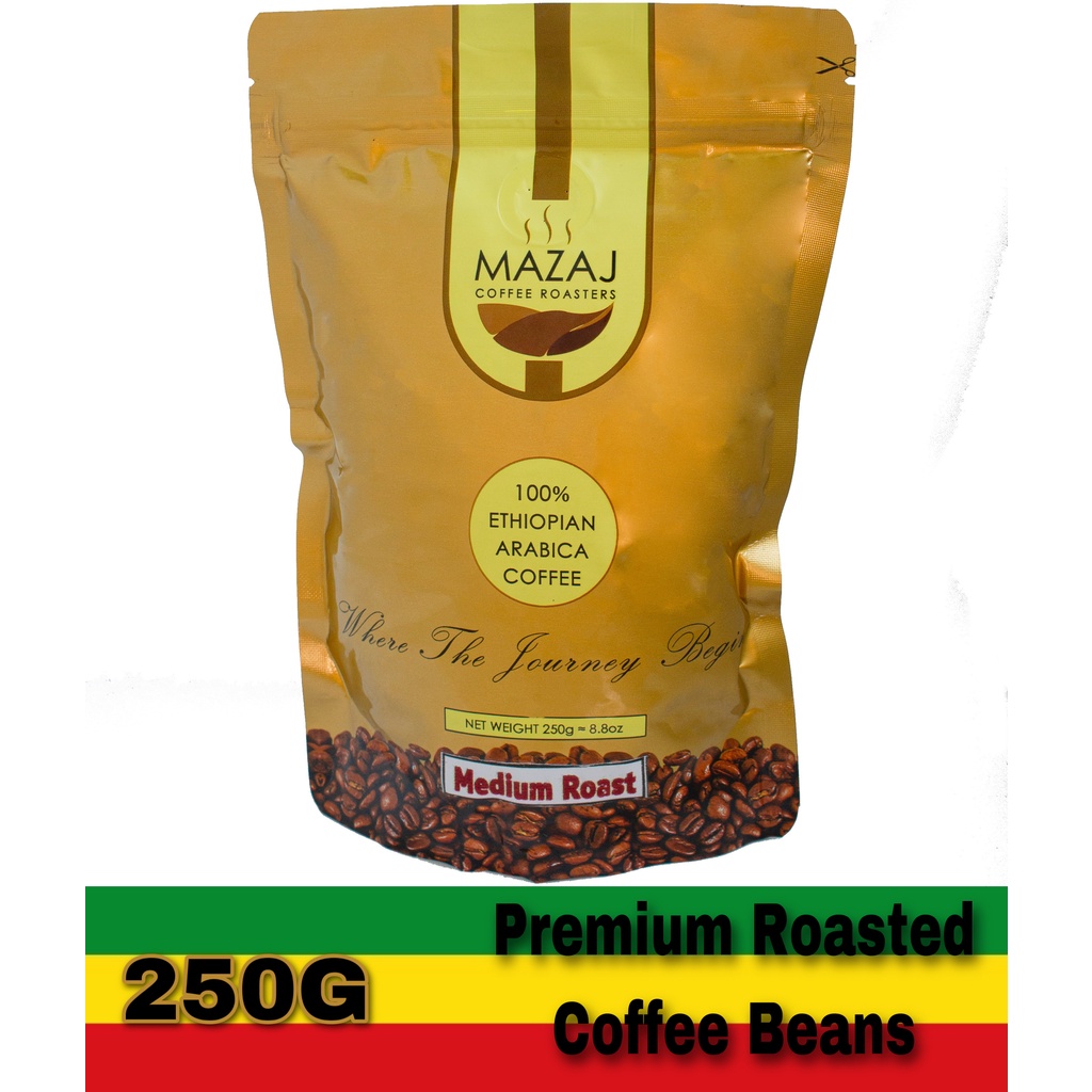 [MAZAJ COFFEE] Premium Roasted Coffee Beans |Ethiopia Sidamo|[MEDIUM ...
