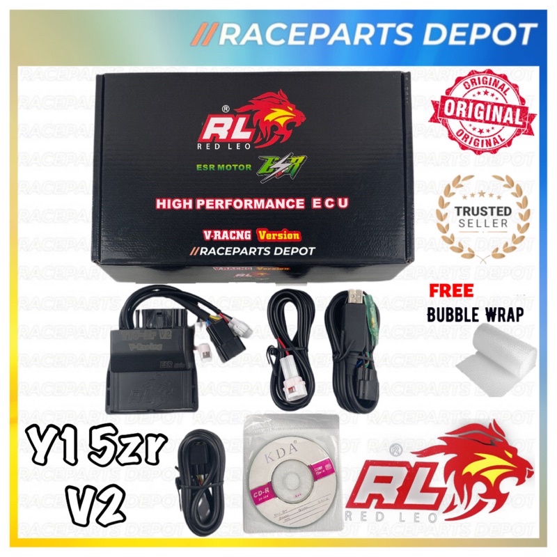 RED LEO Ecu VRacing Y15zr/Y16zr/R15/Mt-15/Rsx/Rs150/Wave125fi 2020 ...