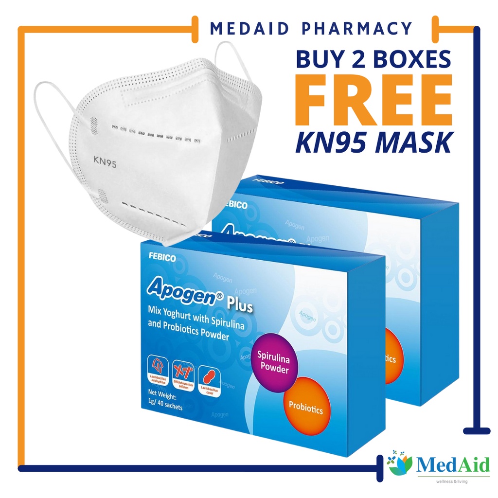 (NEW ENHANCED FORMULA) Febico Apogen PLUS Powder 40's (HFMD Supplement ...