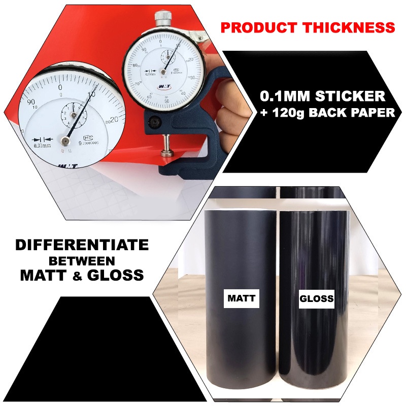 PVC PREMIUM CHROME STICKER PELEKAT BELON PVC WATERPROOF VINYL STICKER ...