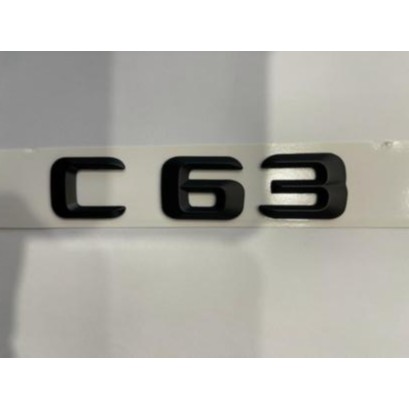 Mercedes C63 Emblem Logo matt black | Shopee Malaysia