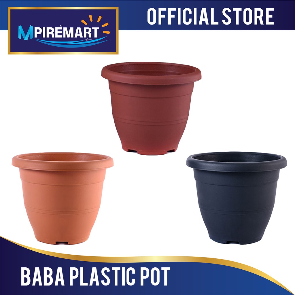 Baba BI-EG-260 Plastic Flower Pot - Pasu Bunga Plastik ( 1 pcs ...