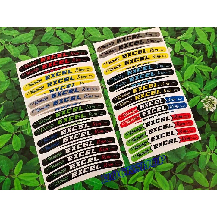 Takasago Excel Sticker Rim Motor Stiker printed double layer Factory ...