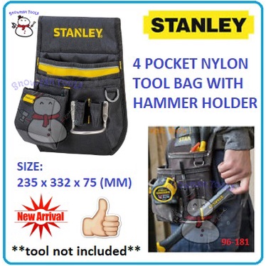 Stanley 96-181 Tools Waist Bag TOOL ORGANISER UTILITY CANVAS STORAGE ...