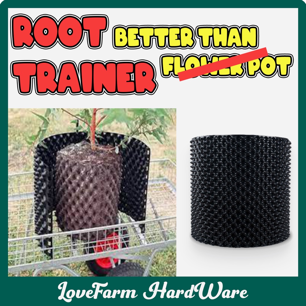 𝗟𝗼𝘃𝗲𝗳𝗮𝗿𝗺 Plant Root Trainer 30cm* 1meter- Root barrier-控根器塑料 | Shopee ...