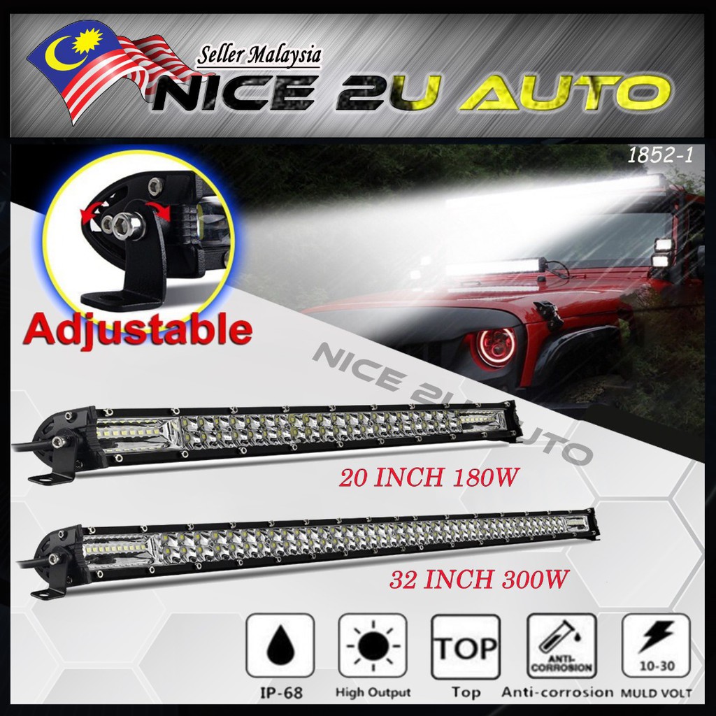 LED Car Work Light Bar 12v 24v Cree Chip 6D Combo Beam ATV Vehicles SUV ...