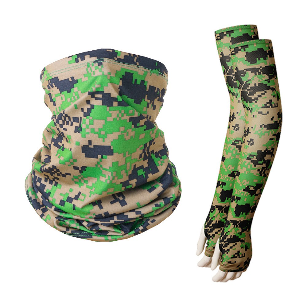 Musion Sun Protection Cycling Kit 2 Pack Arm Sleeve and Buff Bandana ...