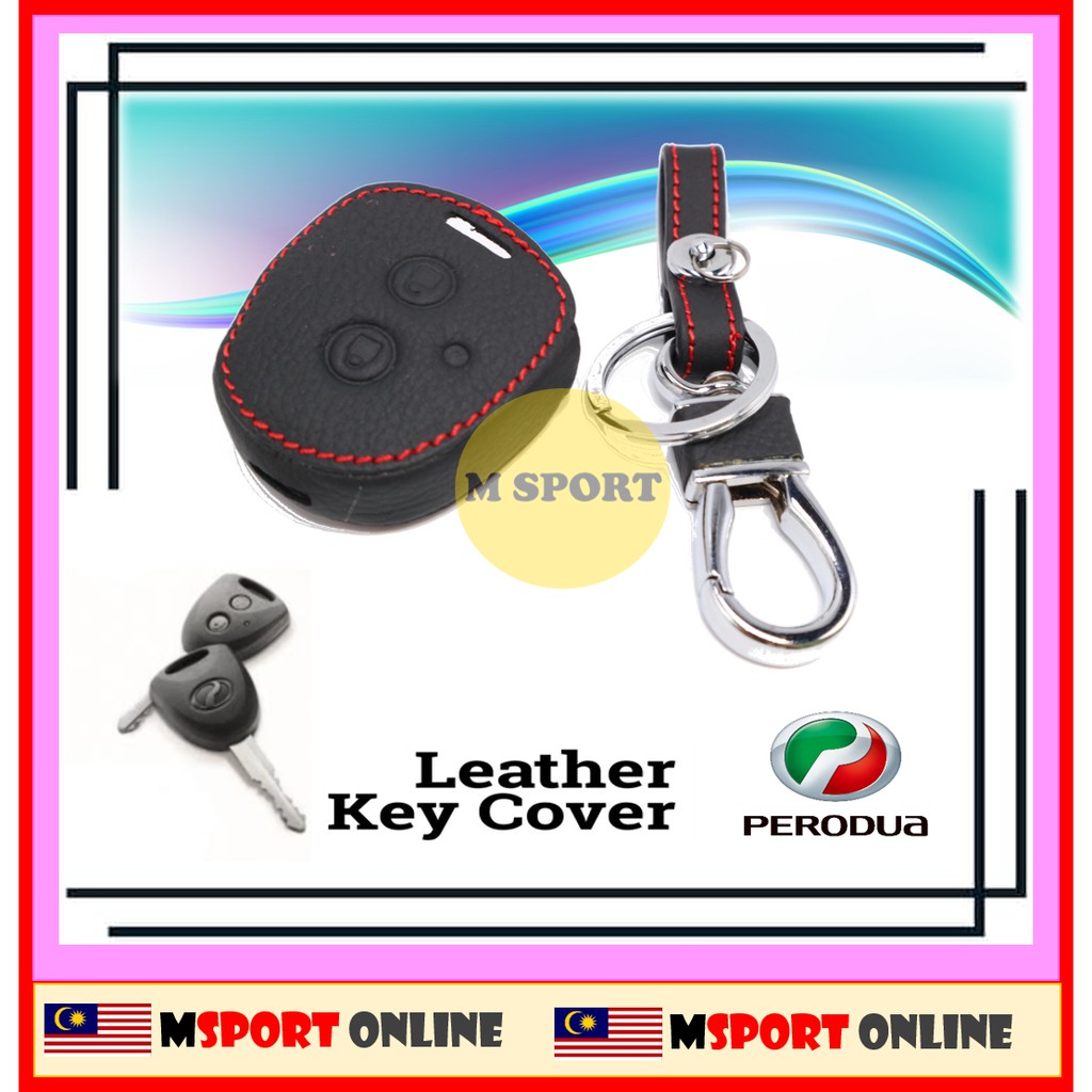 PERODUA AXIA Key Start Remote Leather Car Key Cover Case | Shopee Malaysia