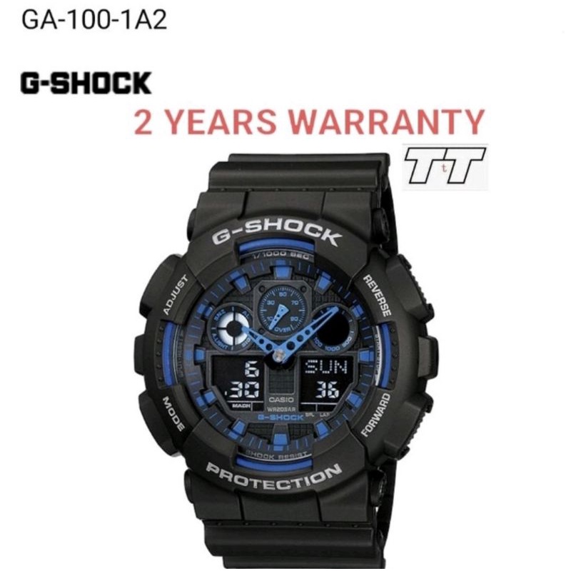 [2YEARS WARRANTY] Original G-SHOCK GA-100-1A2 Men watch Youth Digital ...