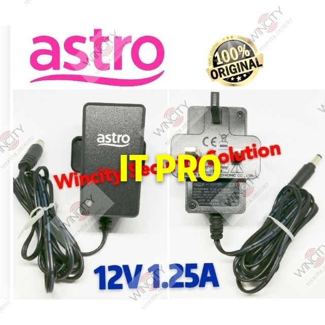 Original Astro 12v 1.25a Adapter for Njoi/asto decoder | Shopee Malaysia