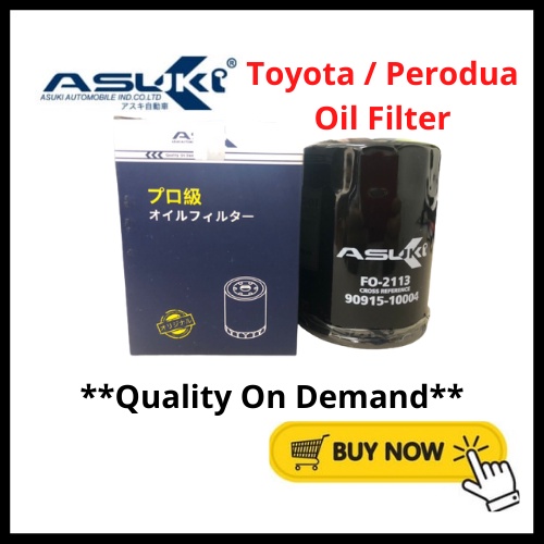 ASUKI Toyota Oil Filter Perodua Oil Filter Myvi Kelisa Kancil Alza Viva ...