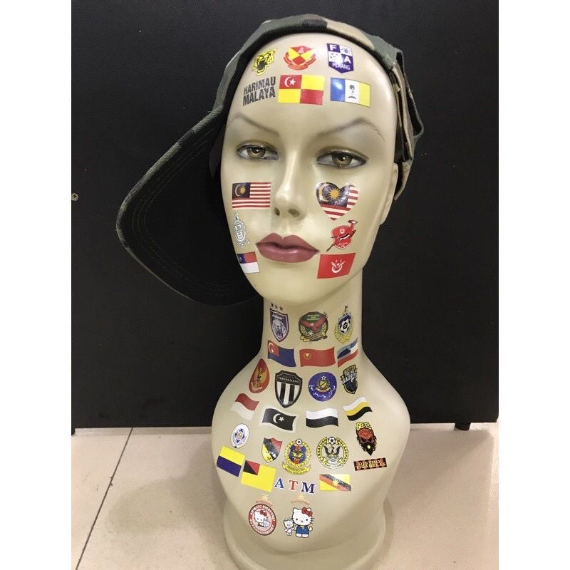 Ready Stock Sticker Muka Negeri || Football Team Sticker || Face ...