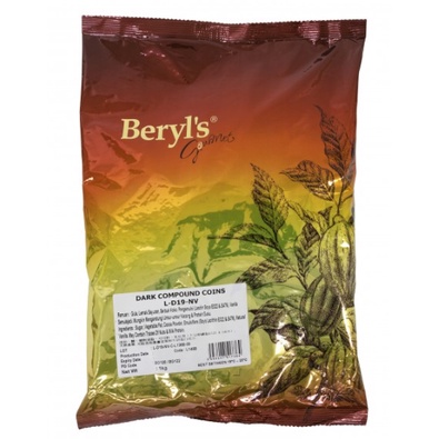 BERYL'S Dark Coin / Milk / White Coin 1kg Chocolate Compound COIN [Pls ...