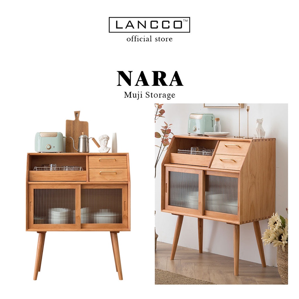 LANCCO Modern Classic Multi-purpose Storage kitchen living Furniture Display Rack Coffee ...