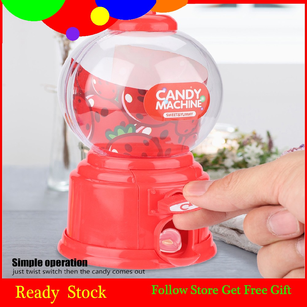 [Ready stock] Portable Children Candy Machine Plastic Mini Gumballs ...