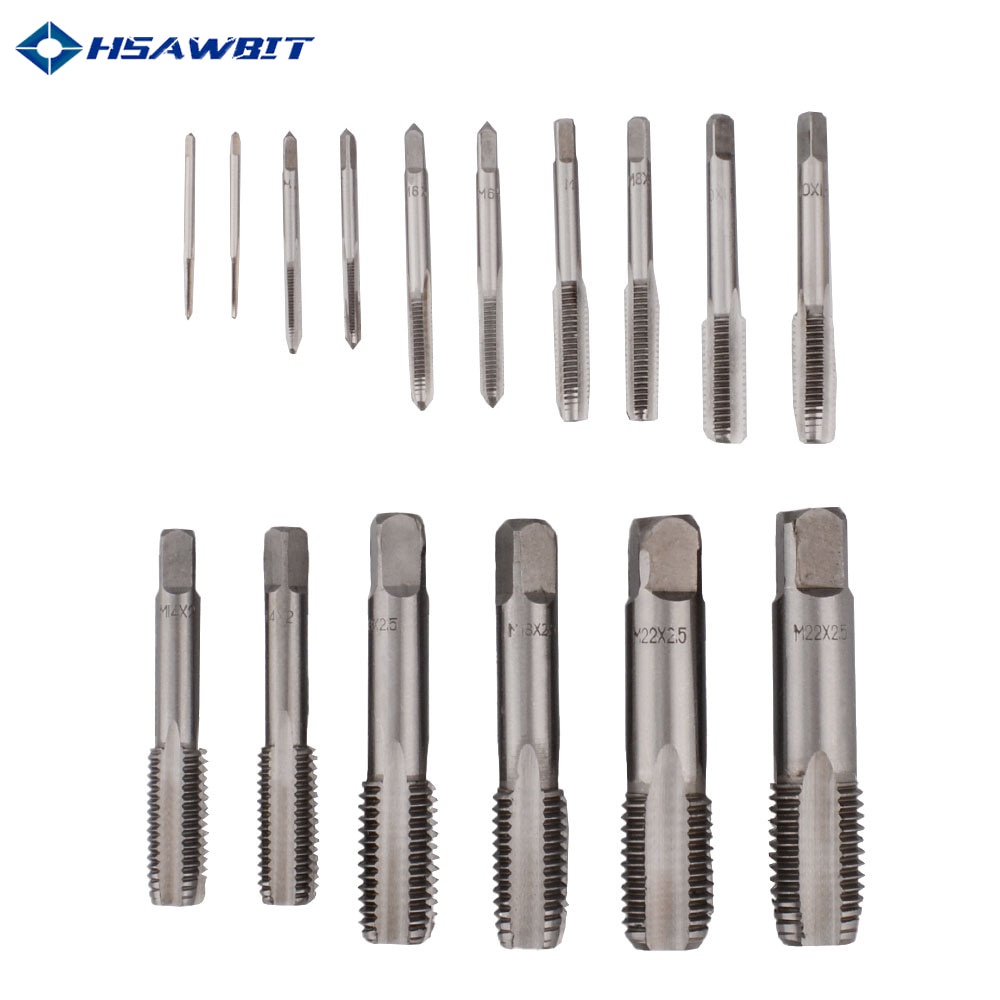 2PCS/Set HSS Machine Spiral Point Straight Fluted Screw Thread Metric ...