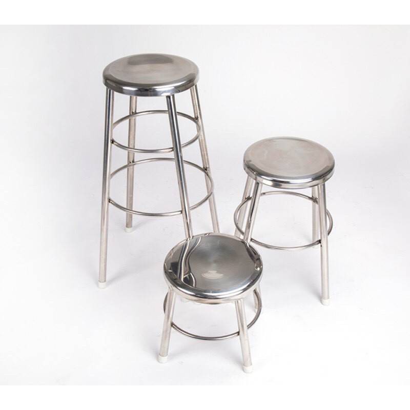Pure Stainless Steel Round Chair | Shopee Malaysia