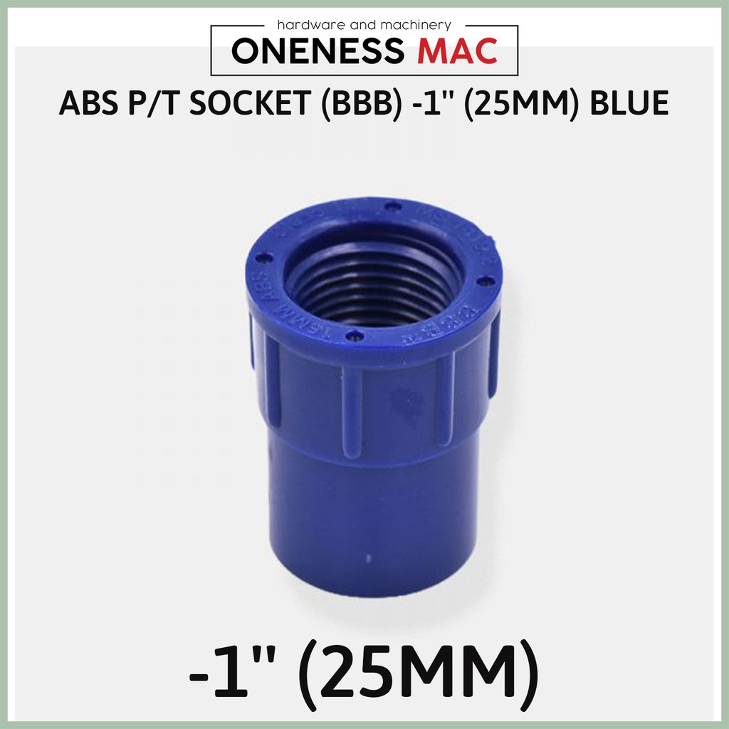 ABS P/T SOCKET (BBB) -1'' (25MM) BLUE | Shopee Malaysia