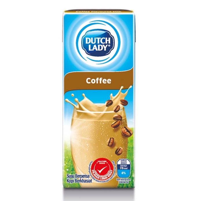Dutch Lady Coffee UHT Milk 200 ml x 12 pcs | Shopee Malaysia