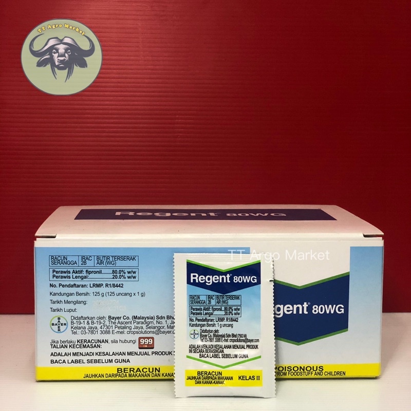Bayer Regent 80wg 1gram Racun Anai-anai/ Racun Coaches/ Termites, Fleas ...