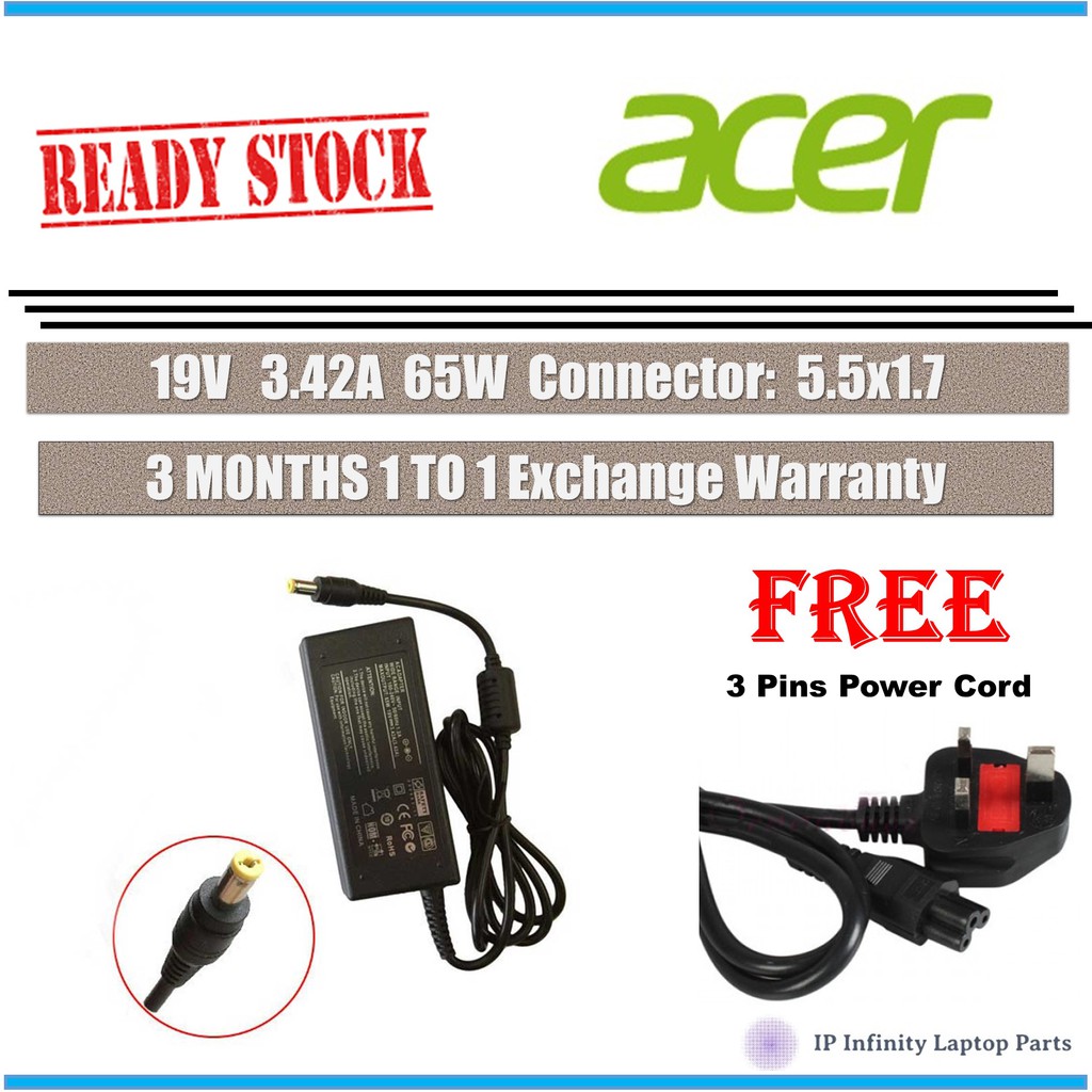 Acer Adapter 5.5*1.7 2450 2460 2470 2480 250 270 Laptop Charger Adapter ...