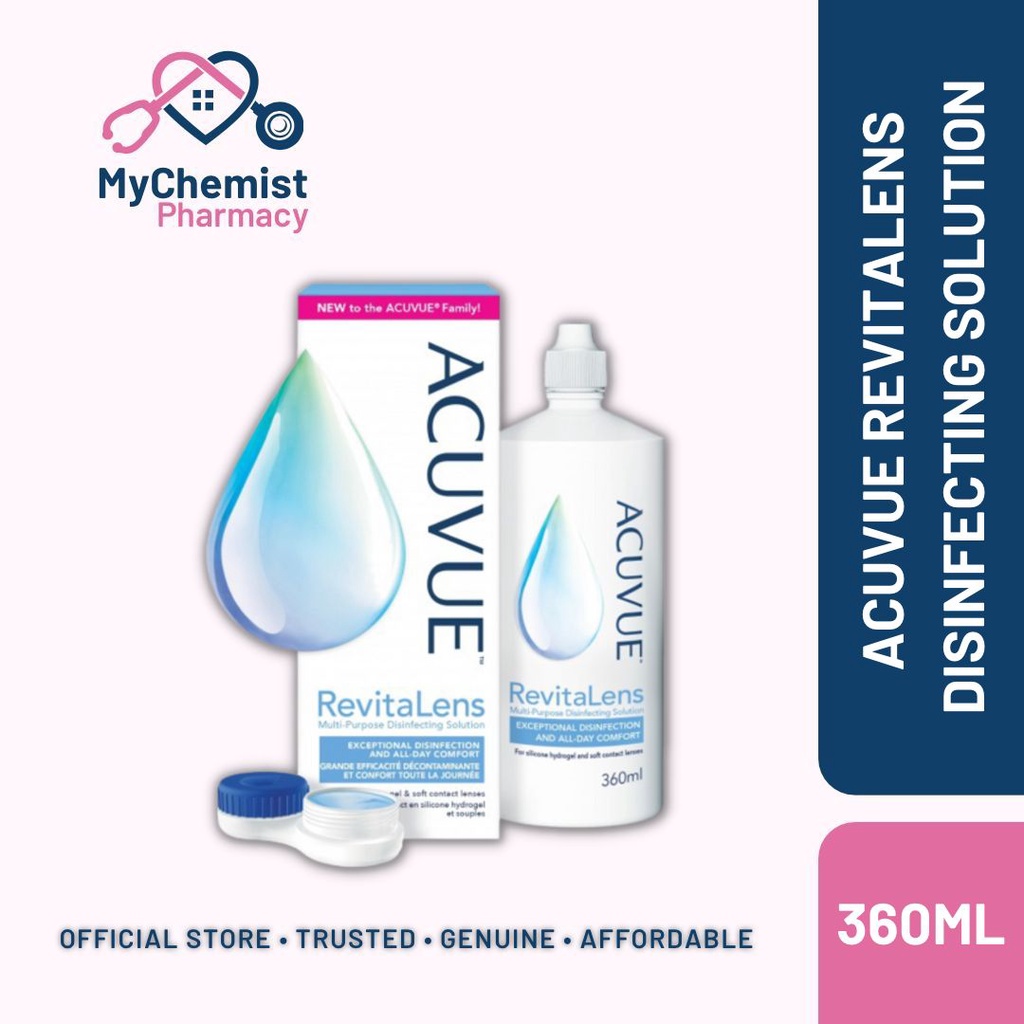 Acuvue RevitaLens Multi-Purpose Disinfecting Solution 300ml Revita Lens ...