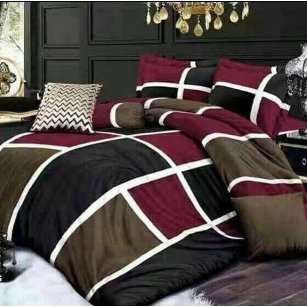 (EVA) 6pcs Bedsheet set comforter / Set Cadar selimut / Toto / Quilt ...