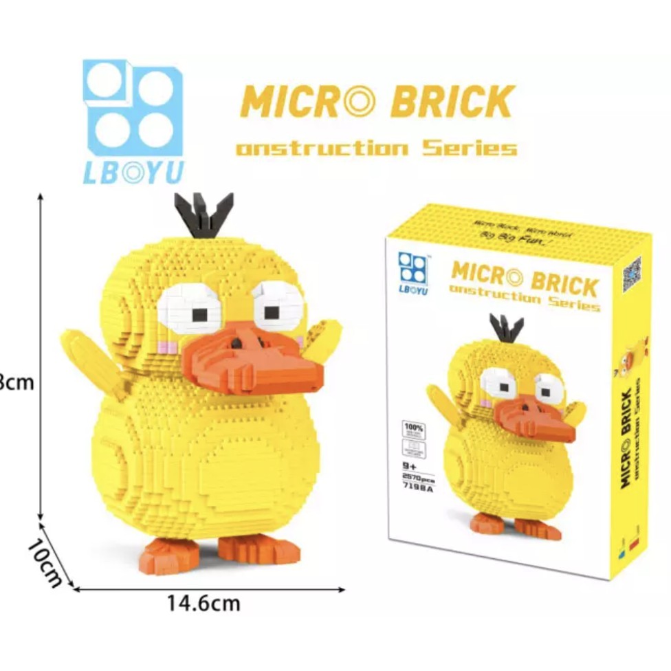 [READY STOCK SHIP FROM MALAYSIA] LBOYU 7198A Pokemon Psyduck Nano ...