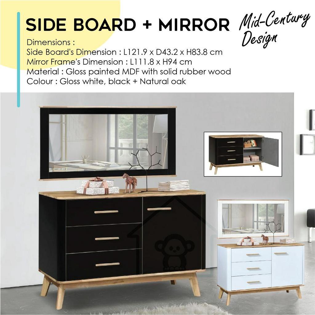 SET KABINET HIASAN + CERMIN/KABINET STORAN/SIDE BOARD/STORAGE CABINET ...